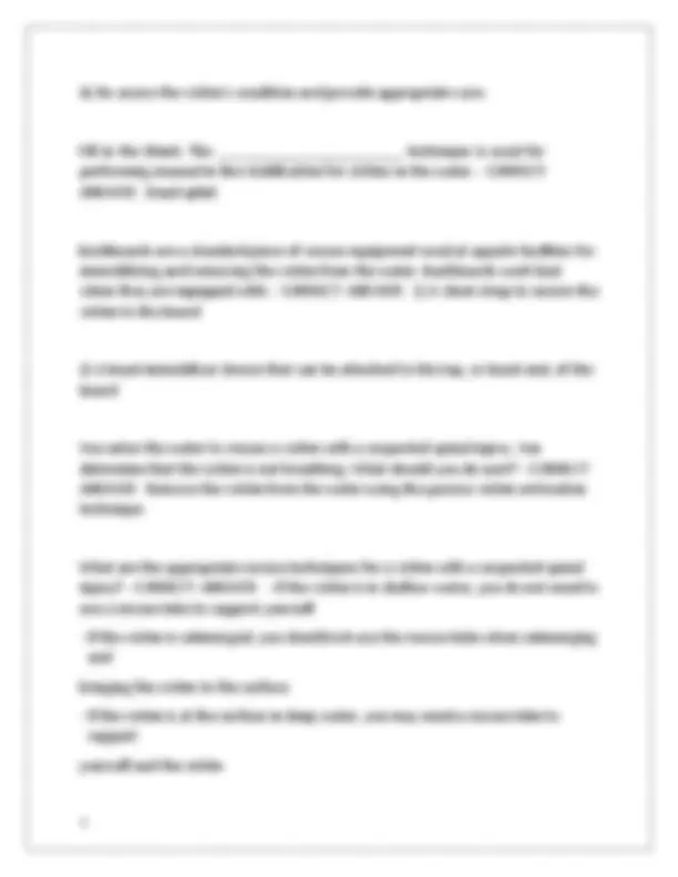 American Red Cross Lifeguarding Final Written Exam 2025 – Complete ...