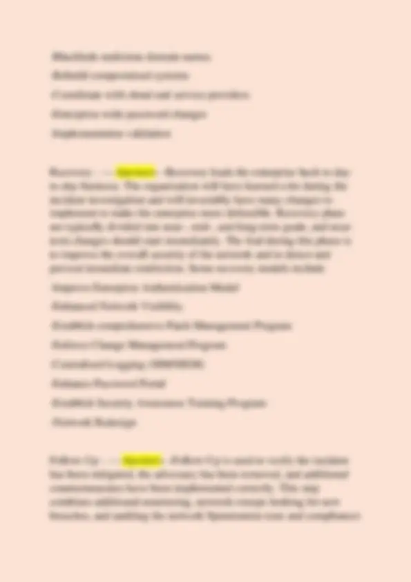 SANS FOR508 UPDATED ACTUAL EXAM QUESTIONS AND CORRECT ANSWERS | Exams ...