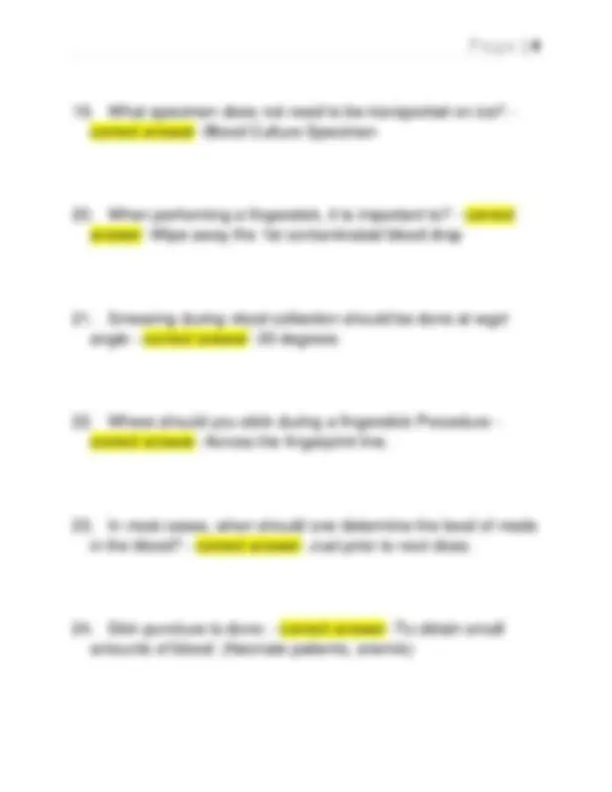 MedCA Phlebotomy Certification Exam 2025: Q&A Study Guide | Exams ...