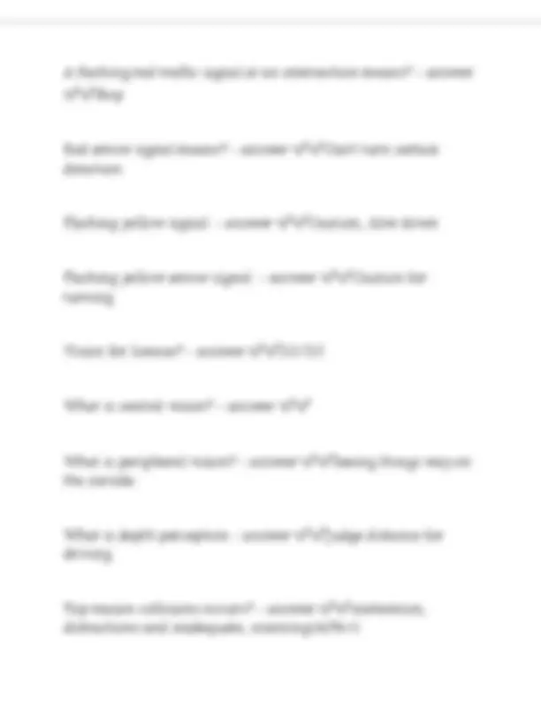 Defensive Driving School WA knowledge test solution manual.pdf | Exams ...