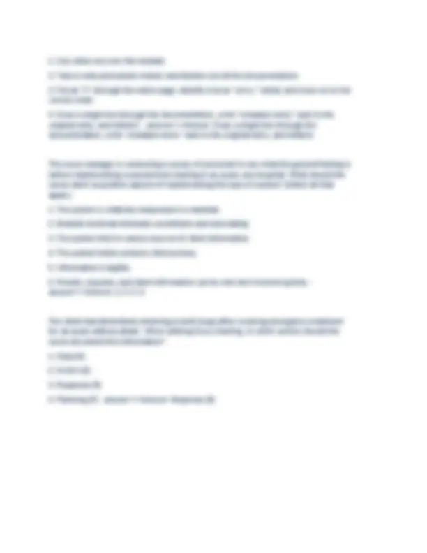 MGCCC Nursing Level 1- Fundamentals of Nursing Exam 1 Practice Exam ...
