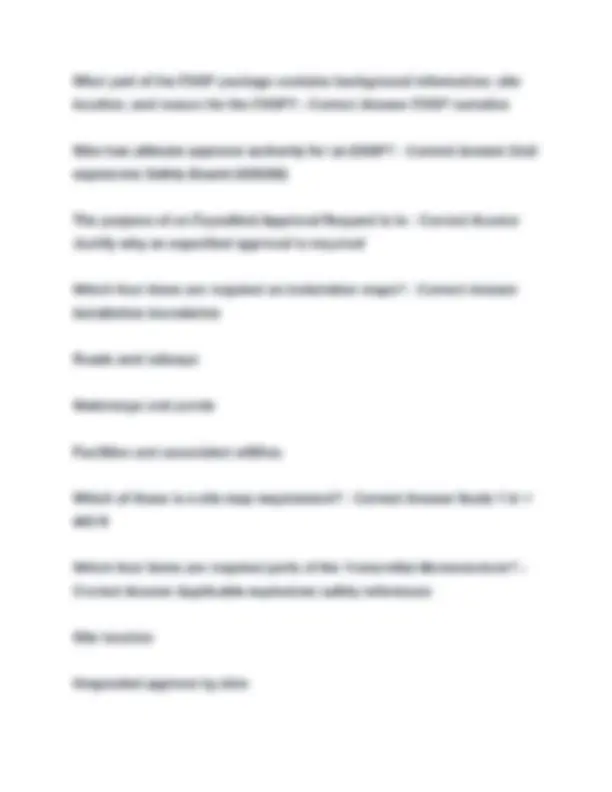 Army Explosives Safety Site Planning (Cert) Exam || Updated Questions ...