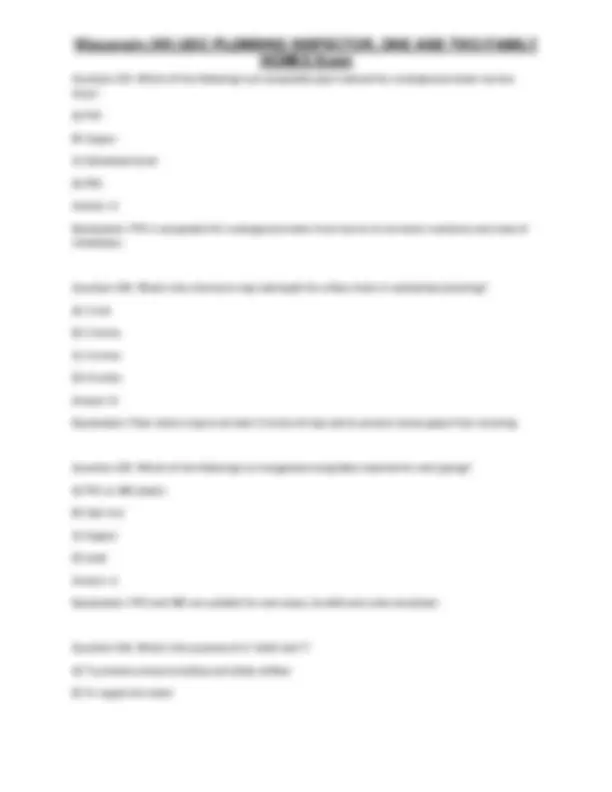 Wisconsin (WI) UDC PLUMBING INSPECTOR, ONE AND TWO FAMILY HOMES Exam ...