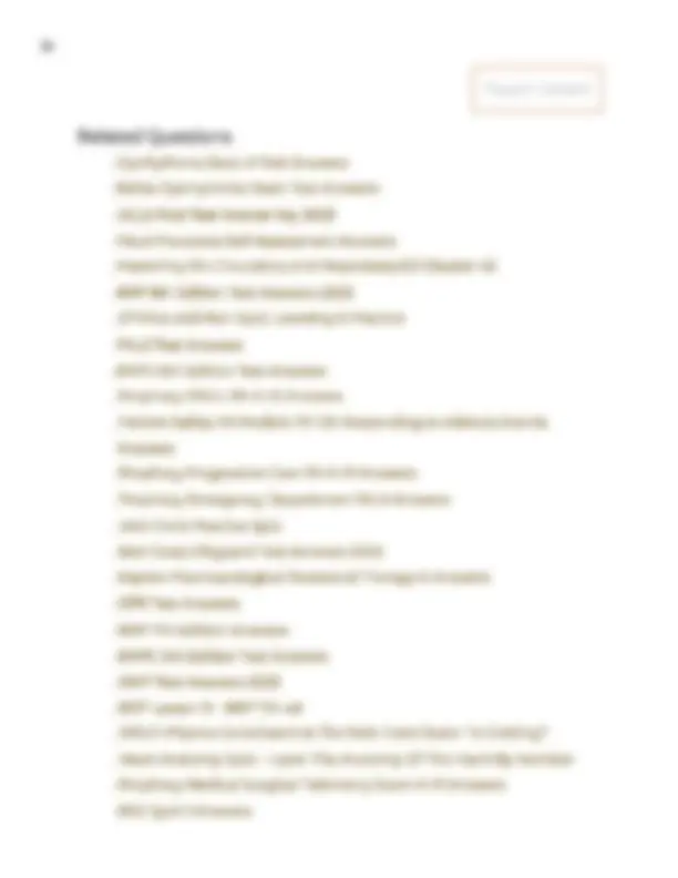 AHA ACLS PRECOURSE SELF ASSESSMENT ANSWERS | Exams Nursing | Docsity