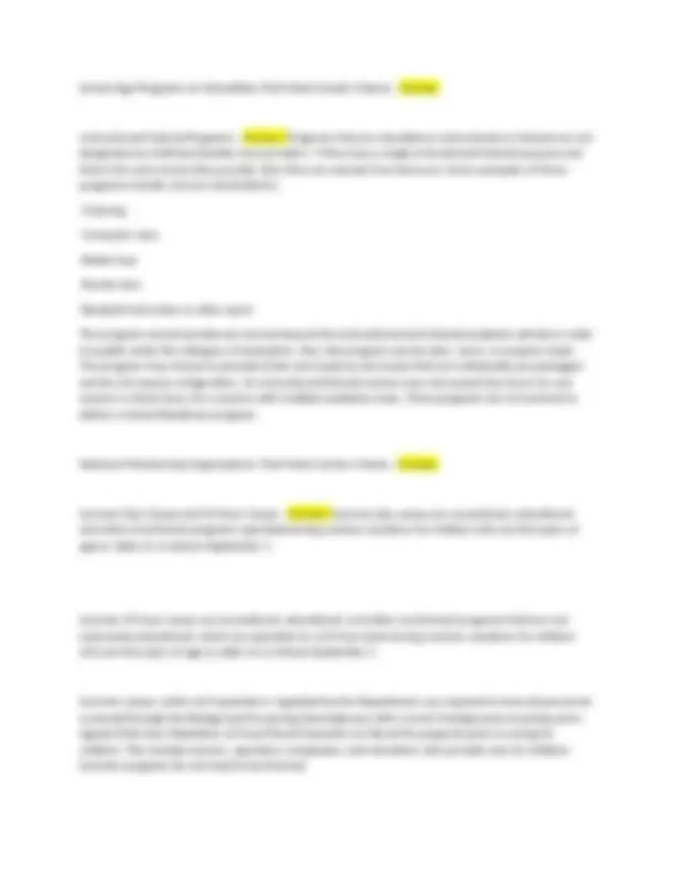 Child Care Facility Rules and Regulations (RNRF) Comprehensive ...