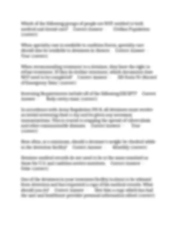 Medical Ethics And Detainee Operations Basic Course – Questions & A+ Solutions | Exams Public ...