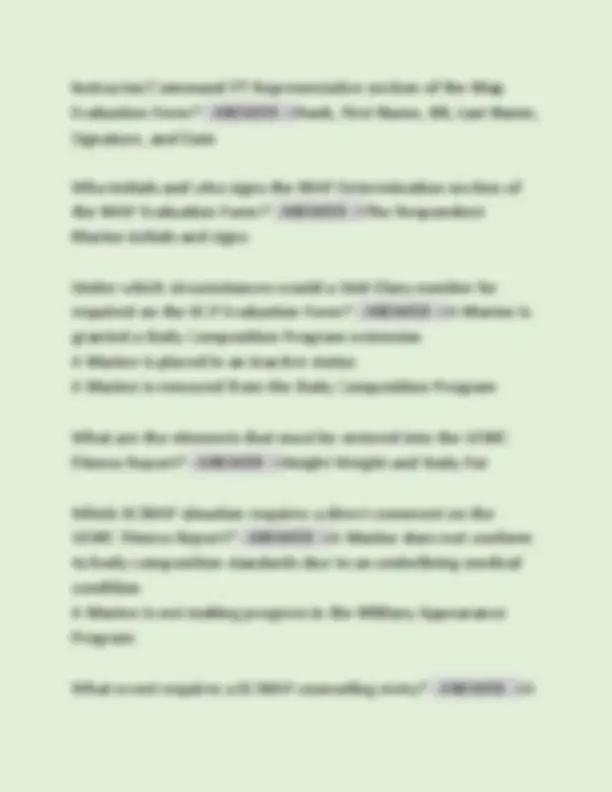 MILITARY APPEARANCE PROGRAM BODY COMPOSITION PROGRAM EXAM QUESTIONS ...