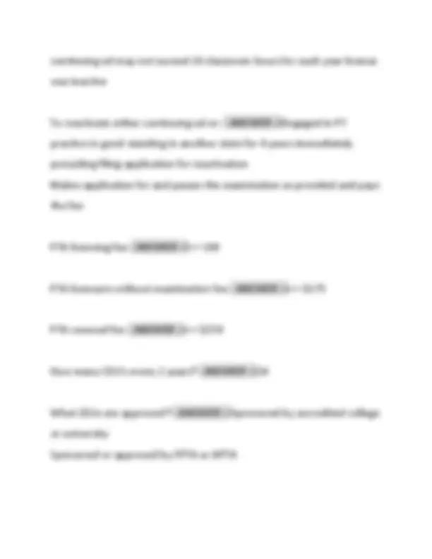 FLORIDA PT LAW EXAM QUESTIONS WITH COMPLETE SOLUTIONS GUARANTEED PASS ...