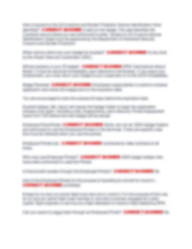 Airport SIDA id badge 2025 Exam Test Questions With 100% Correct ...