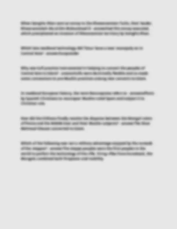 Unit 9 Central Asia and Western Europe & Byzantium, 1000-1500 C.E ...
