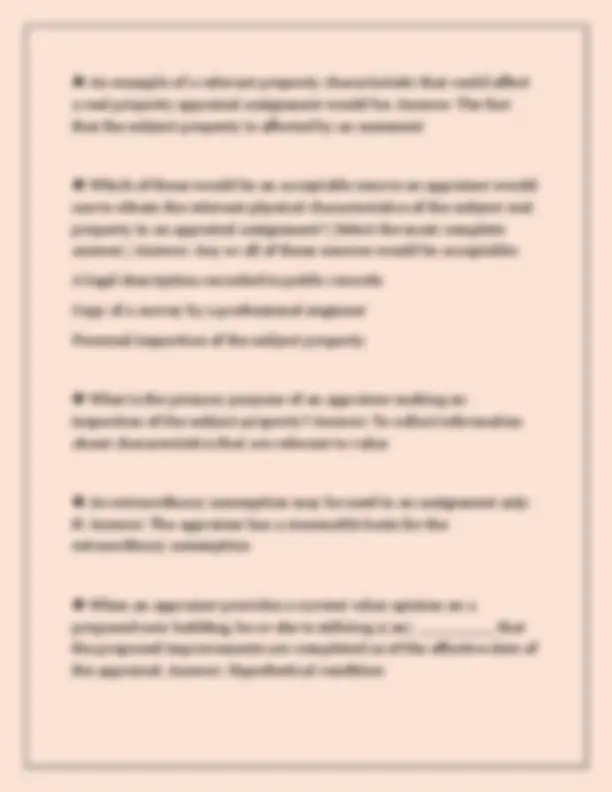 USPAP COMPLETE KNOWLEDGE CHECKLIST 2025 WITH ETHICS, SCOPE, AND ...