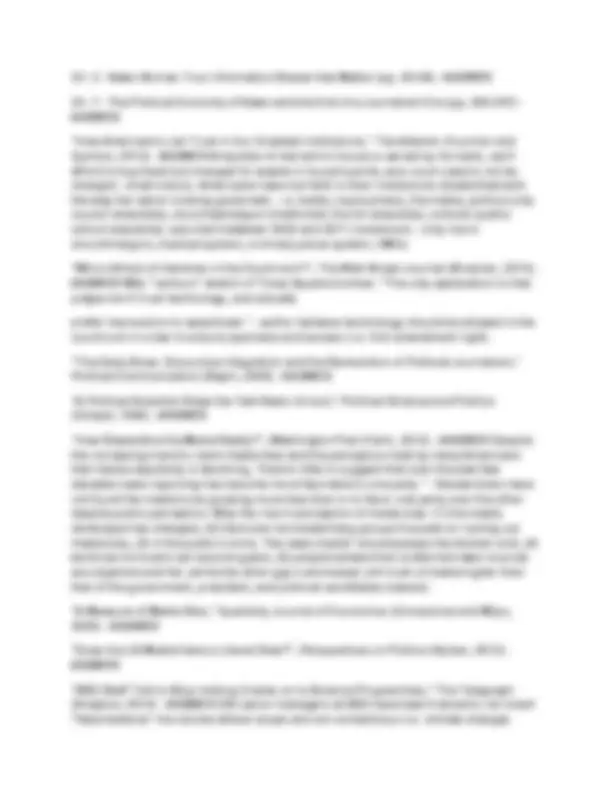 Media Politics: Influence, Bias, and Democratic Processes | Exams ...