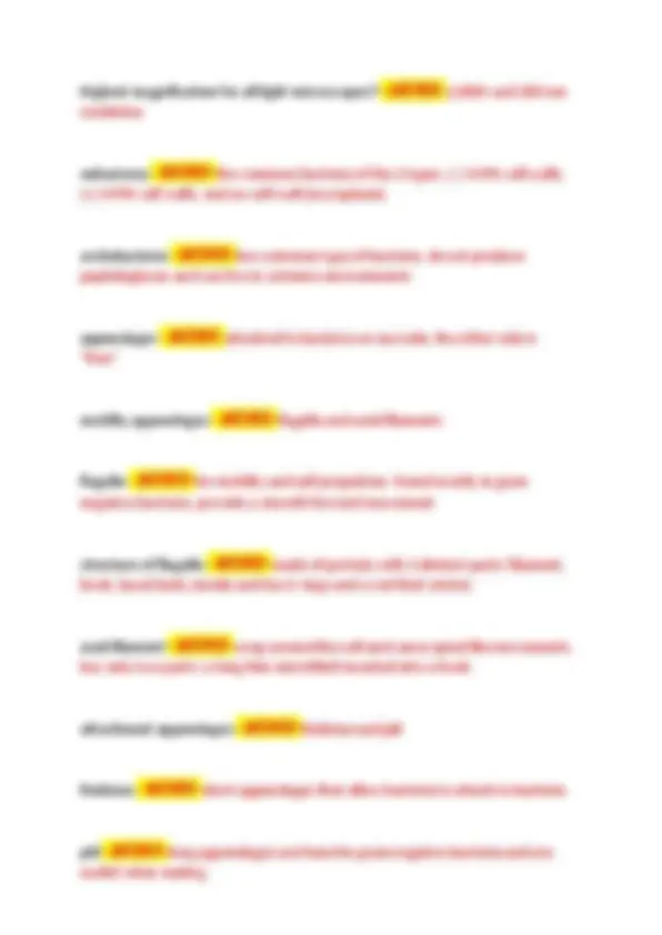 MICROBIOLOGY MIDTERM EXAM NEWEST 2025 WITH COMPLETE QUESTIONS AND ...