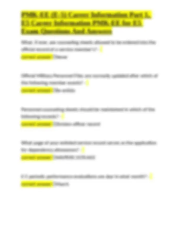 PMK-EE (E-5) Career Information Part 1, E5 Career Information PMK-EE ...