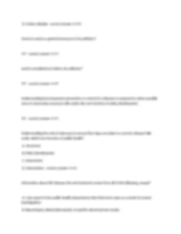 PHC 4101 final exam questions and answers graded A+ | Exams Nursing ...