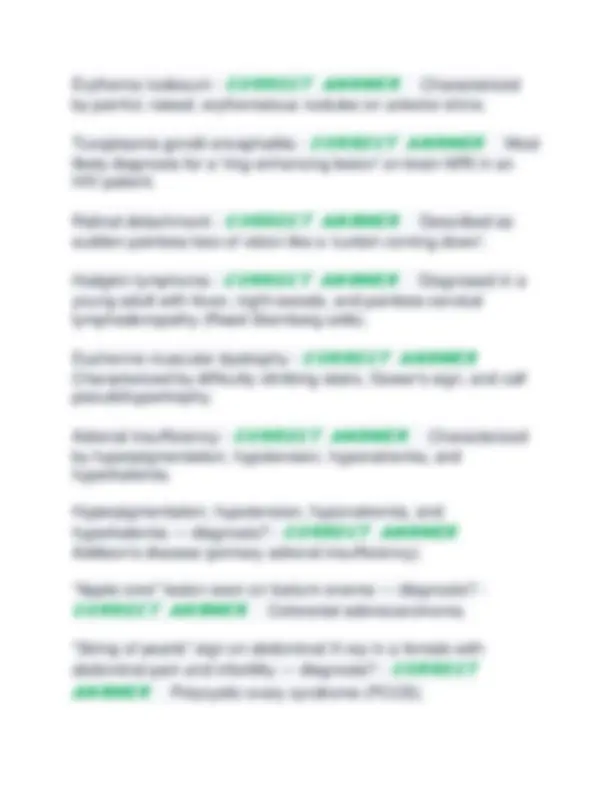 JULY 2025 High-Yield Clinical Flashcards for COMSAE 115 (70 QUESTIONS ...