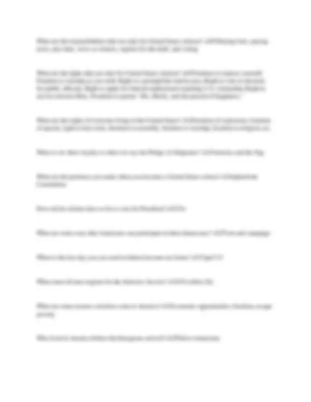 Wisconsin Civics-2025/2026 Test With Questions & Correct Answers 100% ...