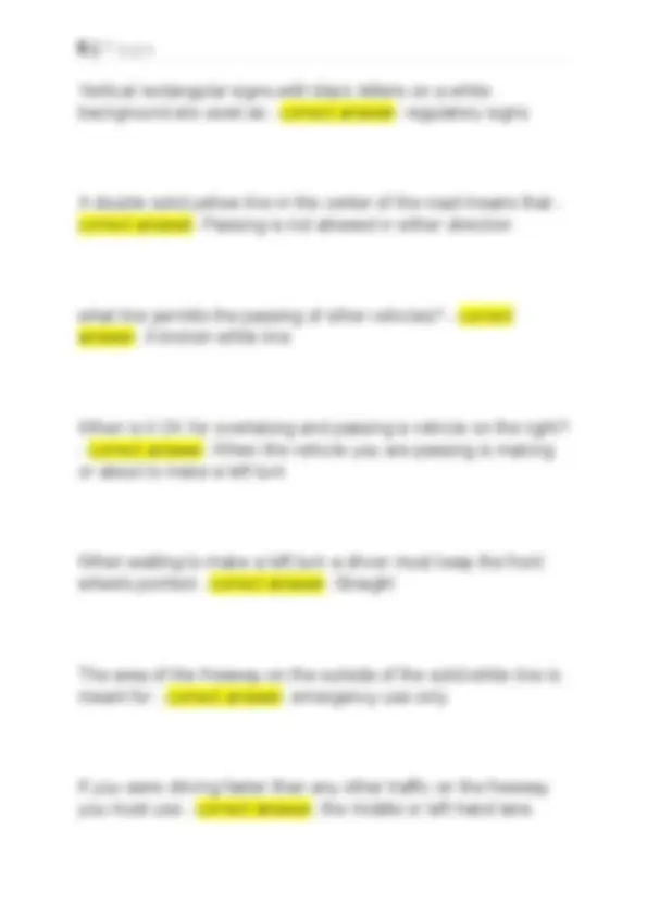 CLASS E DRIVER'S KNOWLEDGE EXAM QUESTIONS AND ANSWERS 2025 | Exams ...