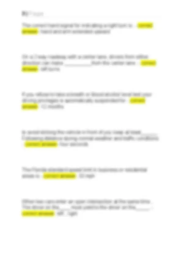 CLASS E DRIVER'S KNOWLEDGE EXAM QUESTIONS AND ANSWERS 2025 | Exams ...