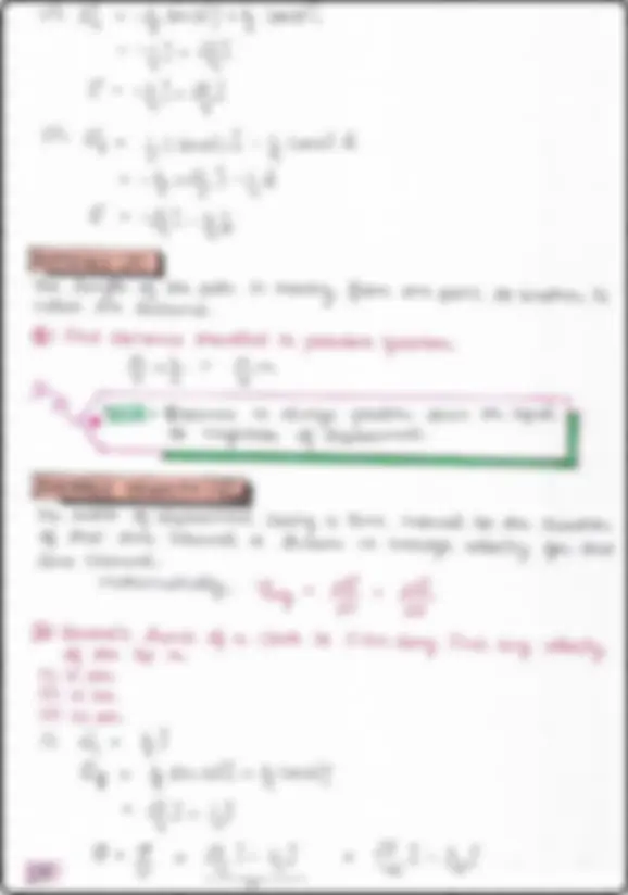 Physics notes kinematics | Study notes Physics | Docsity