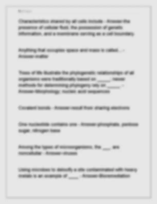 MICROBIOLOGY STRAIGHTERLINE TEST FINAL EXAM 2025 ACTUAL EXAM COMPLETE ...