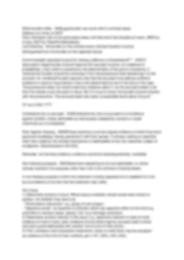 Qld Bar Exam – Evidence Questions and Answers.pdf | Exams Nursing | Docsity