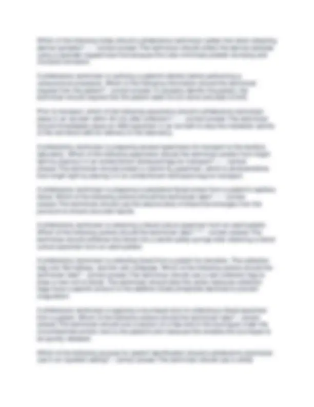 Certified Phlebotomy Technician Practice Exam With Well Explained Solutions 2024. | Exams ...