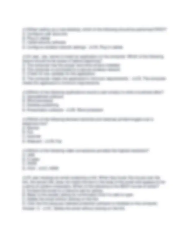 IT Fundamentals Exam Questions and Solutions 2025/2026 | Exams ...