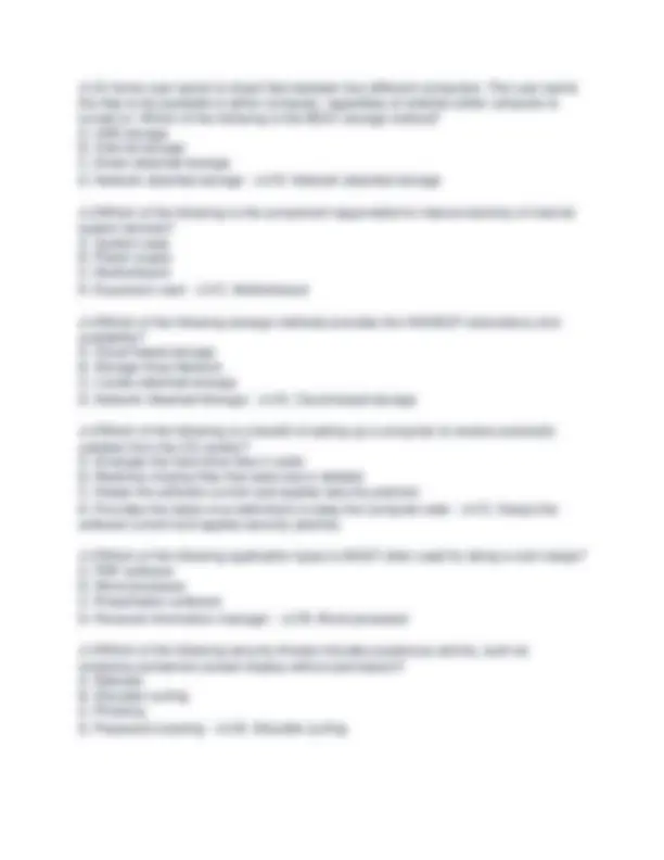 IT Fundamentals Exam Questions and Solutions 2025/2026 | Exams ...