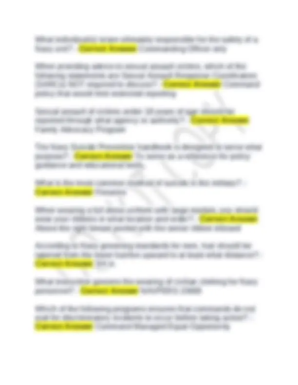 Navy E-6 Professional Conduct Study Guide: Questions and Answers ...