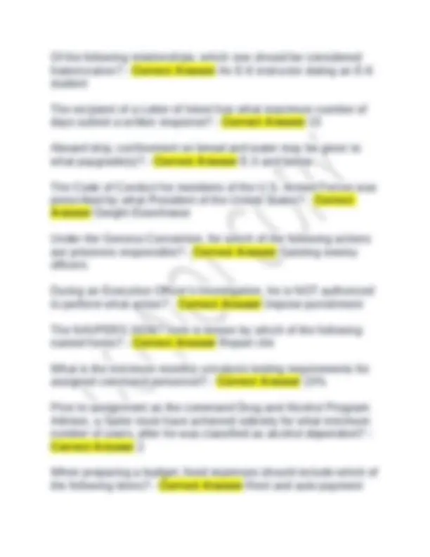 Navy E-6 Professional Conduct Study Guide: Questions and Answers ...