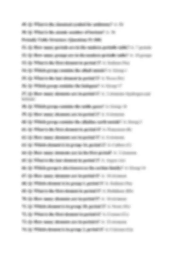 THE COMPLETE PERIODIC TABLE MASTERY GUIDE; 300 ESSENTIAL QUESTIONS AND ...