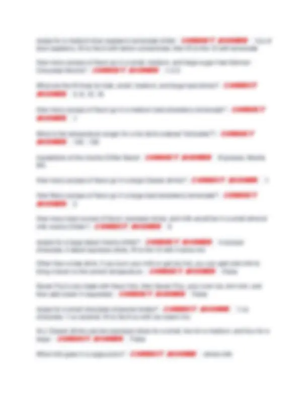 7 brew barista test [ACTUAL EXAM] LATEST VERSION [QUESTIONS AND ANSWERS ...