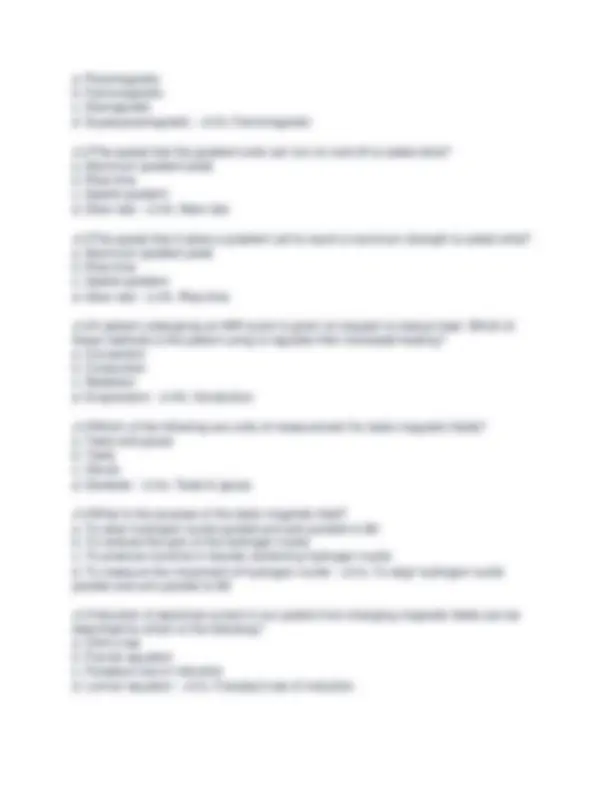 MRI Safety Test Questions and Solutions | Exams Magnetic Resonance ...