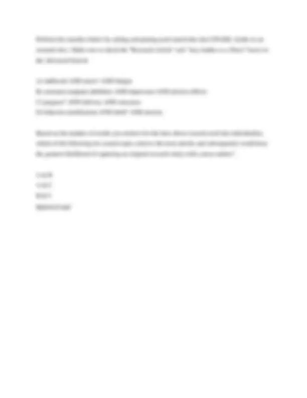 Nursing Library Research Assessment: Questions and Answers | Exams ...