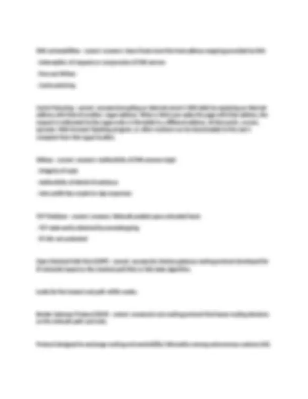 CS6262 Final Exam with correct answers | Exams Nursing | Docsity