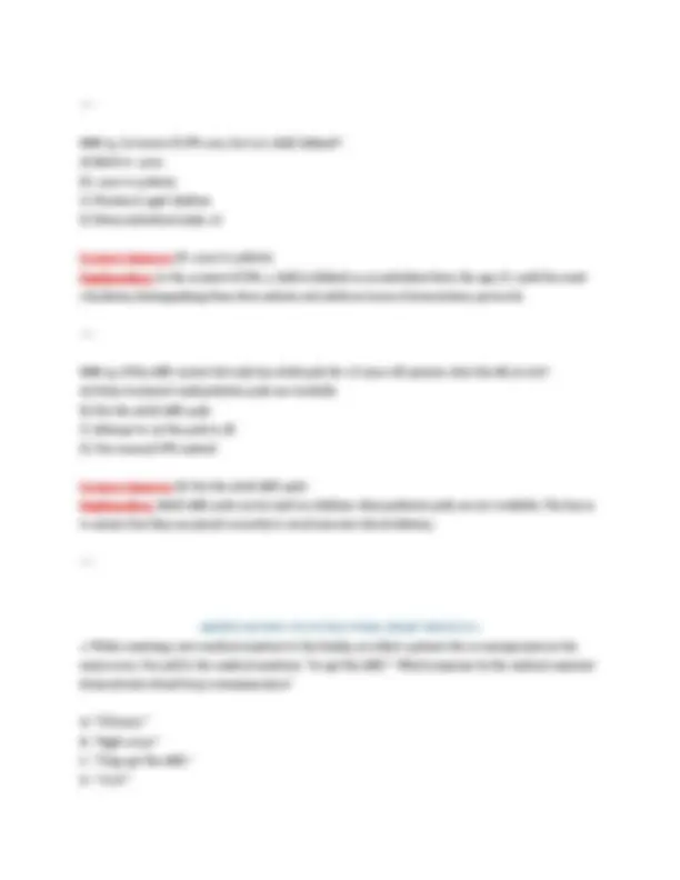 BLS Exams – American Red Cross (2025) | Exams 1–3 – Complete Questions ...