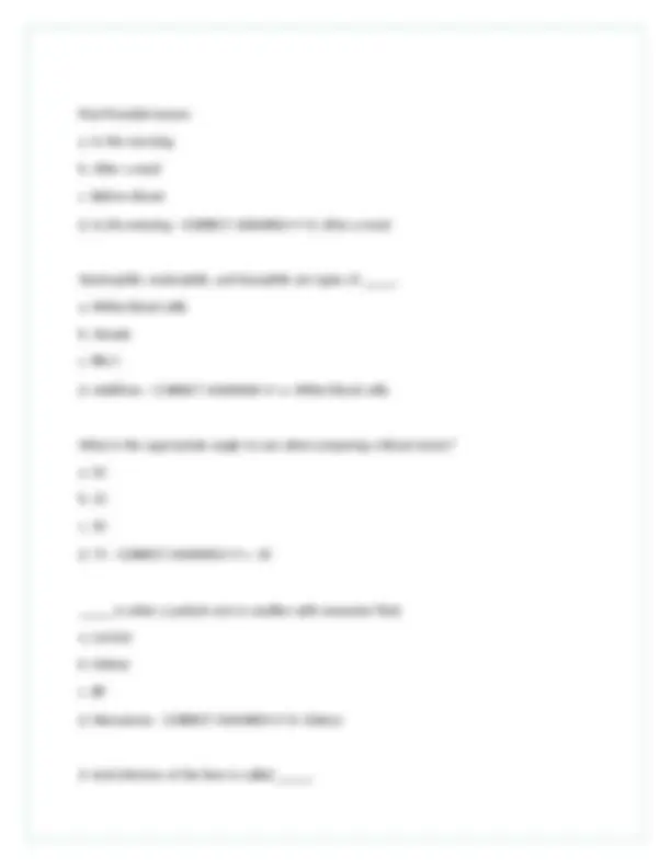 Phlebotomy National Exam Study Guide Questions With Correct Answers ...