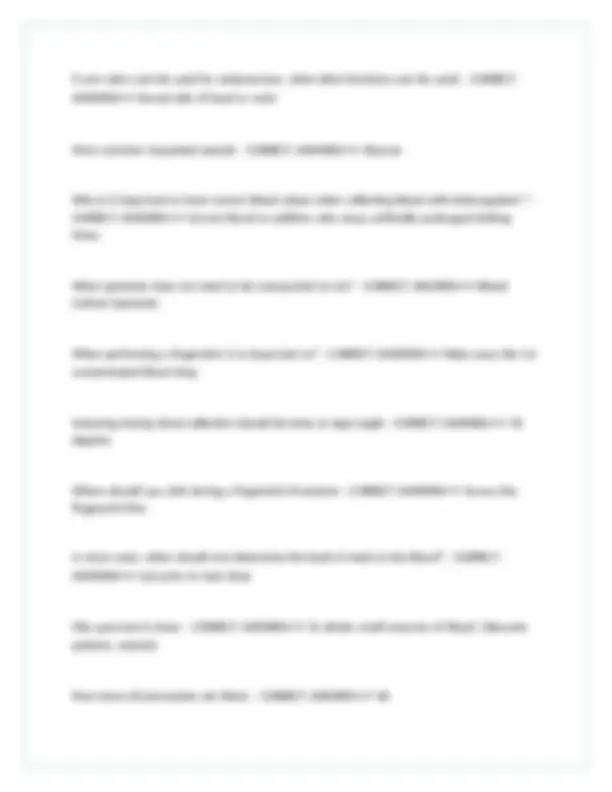 MedCa Phlebotomy Certification Exam Questions With Correct Answers ...