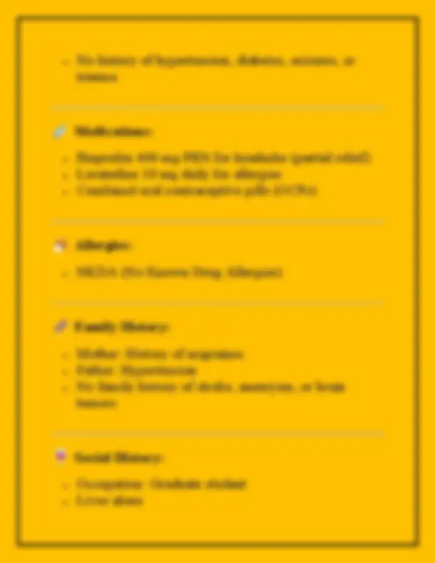 Migraine Case Study: Diagnosis and Treatment Plan | Exams Integrated ...