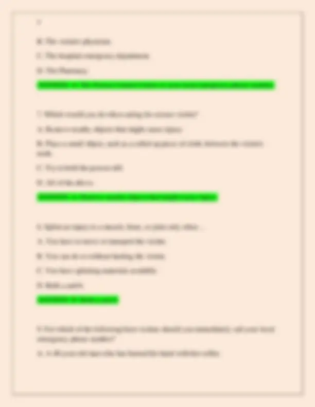 First Aid Practice Test: American Red Cross Exam Questions | Exams ...