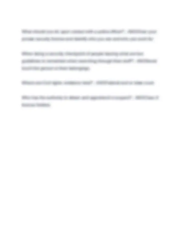 Kcpd private security Test Questions and Correct Verified Answers ...