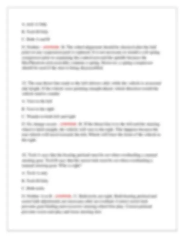 ASE A4 PRACTICE TEST QUESTIONS AND ANSWERS 100% CORRECT ANSWERS GRADED ...