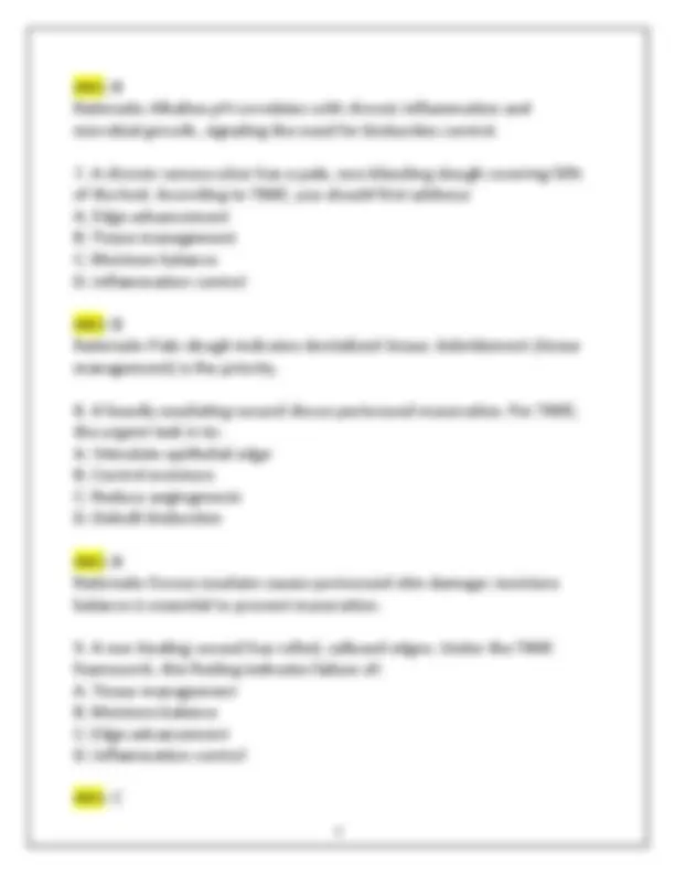 WOCNCB CWCN - Complete Test Review 2025 | Exams Nursing | Docsity