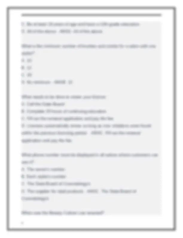 PENNSYLVANIA STATE BOARD OF COSMETOLOGY PRACTICE TEST NEWEST 2025-2026 ...
