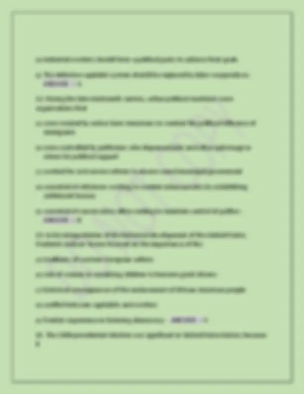 CLEP US History Exam Questions: 1865 to Present with Solutions | Exams ...