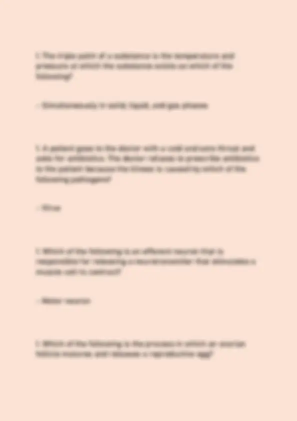 SCIENCE SECTION TEAS EXAM (TRISTINE) NEWEST ACTUAL 2025/2026 FLASHCARDS ...