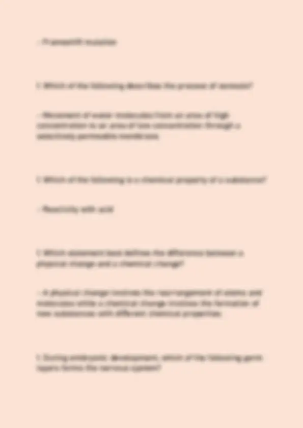 SCIENCE SECTION TEAS EXAM (TRISTINE) NEWEST ACTUAL 2025/2026 FLASHCARDS ...