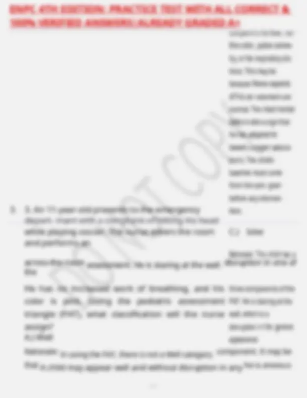 ENPC 4TH EDITION: PRACTICE TEST WITH ALL CORRECT & 100% VERIFIED ...