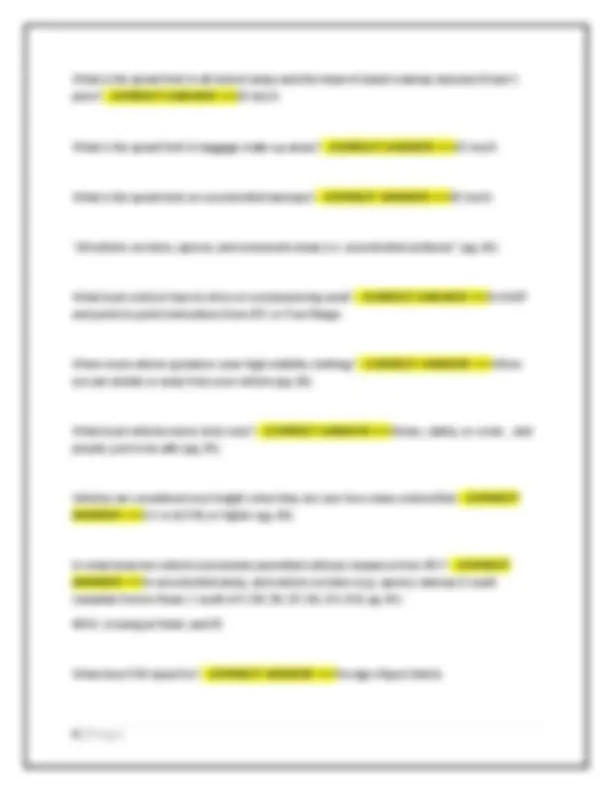 YVR D-AVOP Exam Prep: Airside Driving Theory Questions & Answers (2025) | Exams Nursing | Docsity